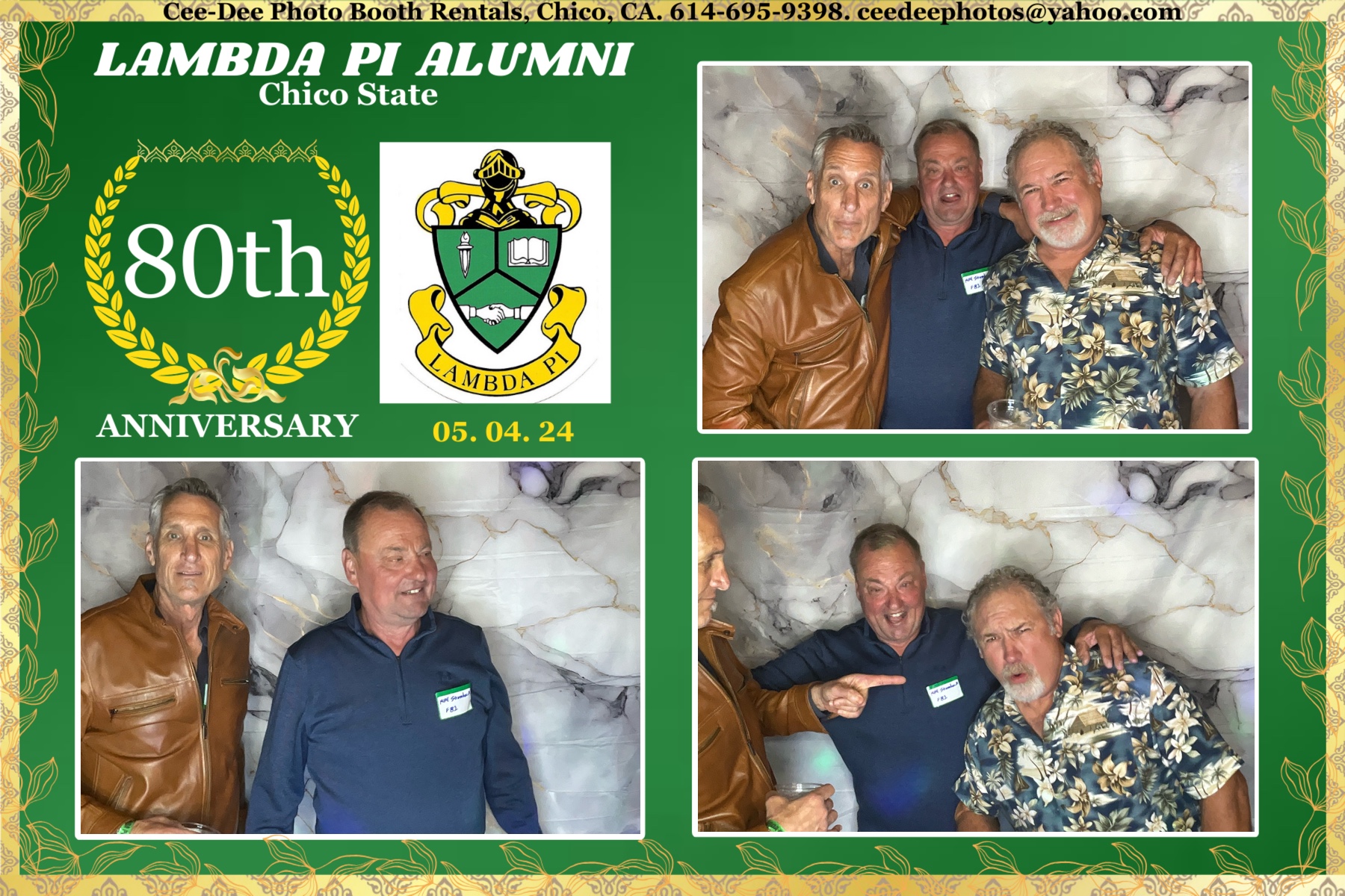 80th Reunion Photo Booth | Lambda Pi Fraternity